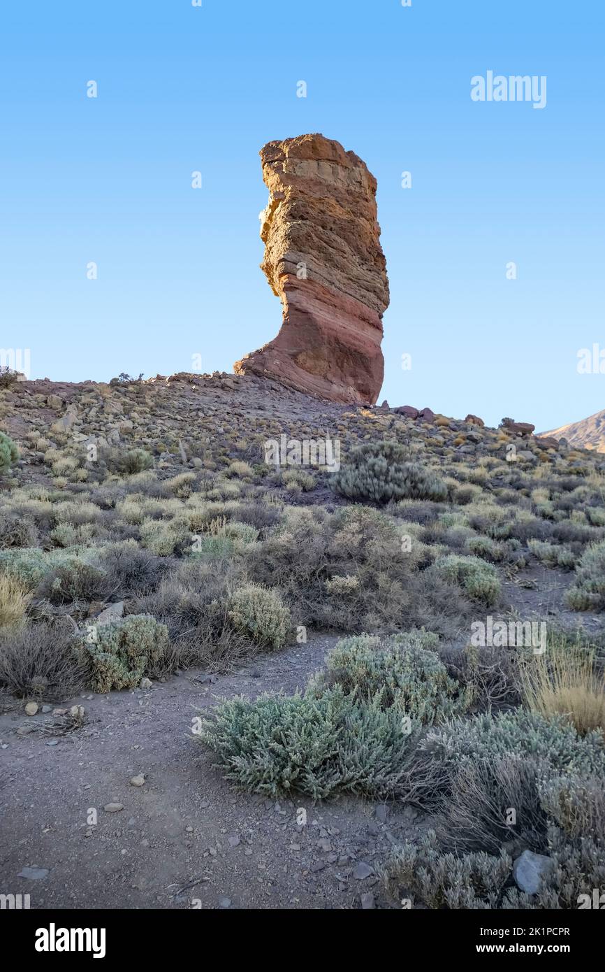 Scenery around Roques de Garcia with Roque Cinchado at Teide National ...
