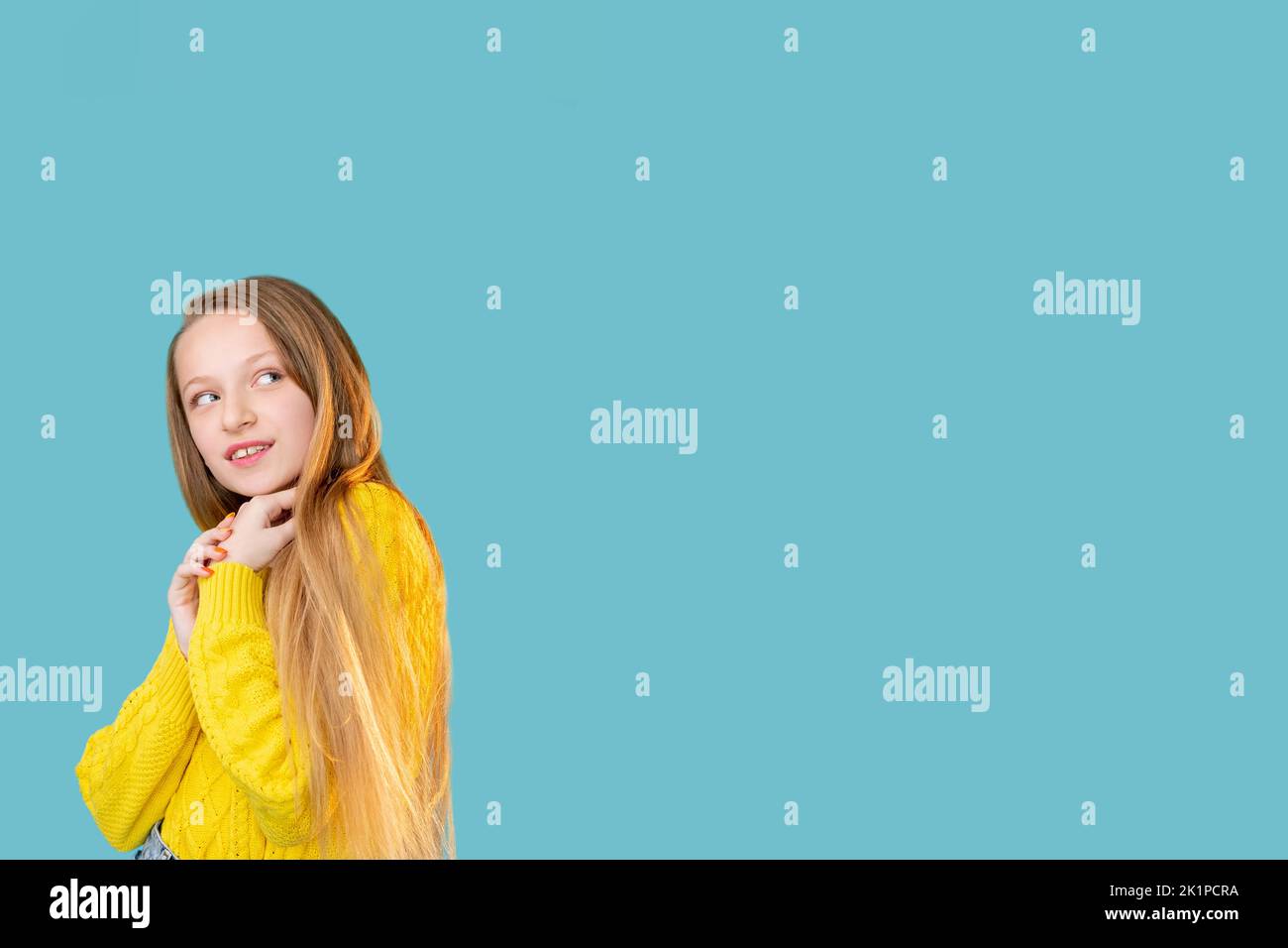 Curious child. Advertising background. Special offer. Motivation ...