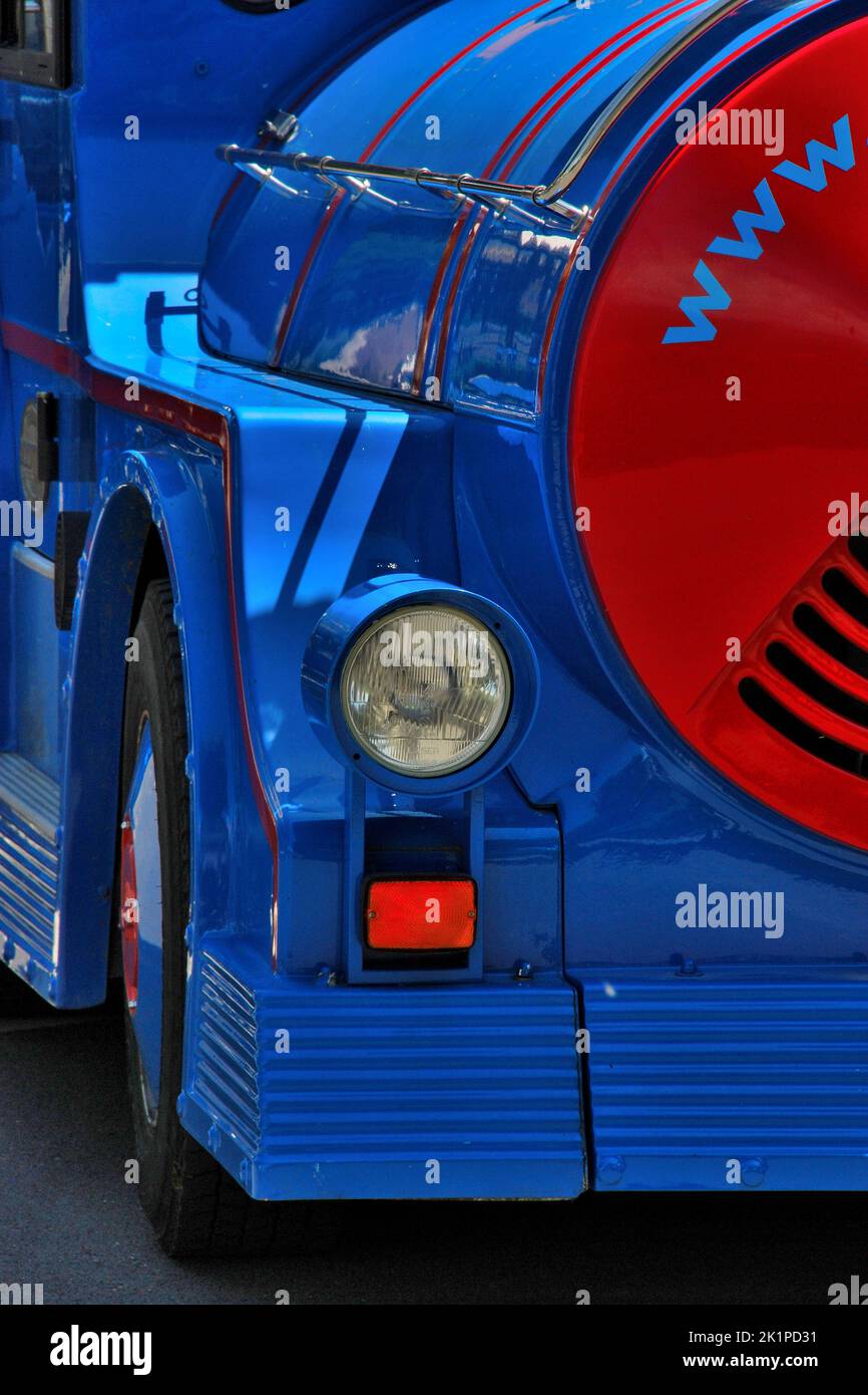 Tourist train for city sightseeing, Vaduz, Liechtenstein, Europe Stock ...