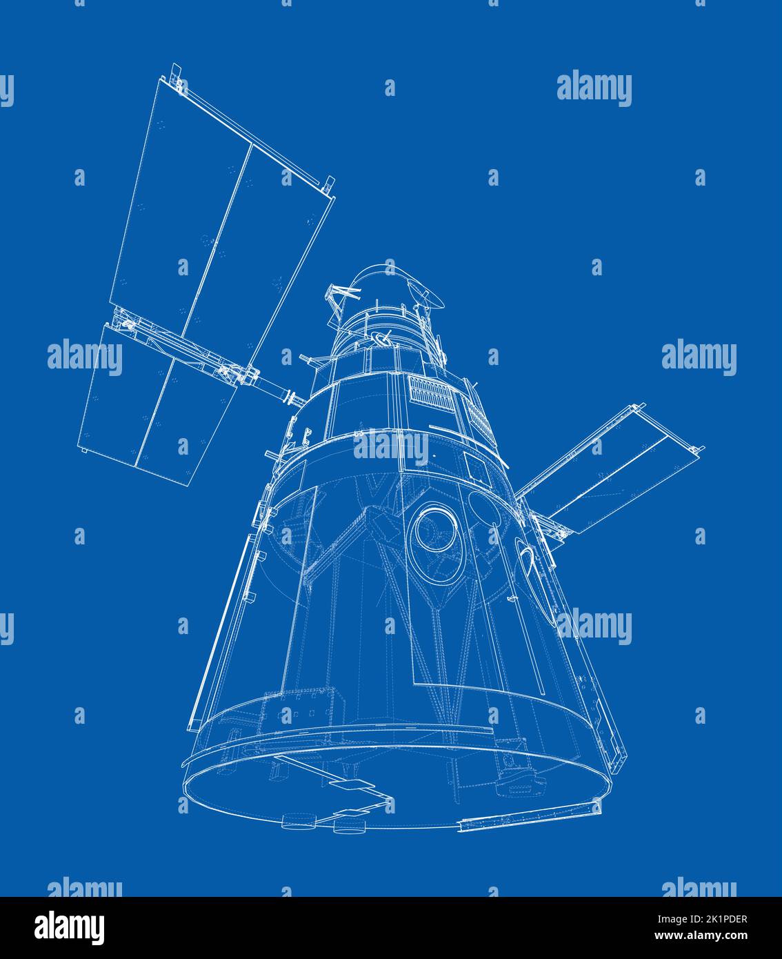 Hubble space telescope. Sattellite Stock Vector Image & Art - Alamy