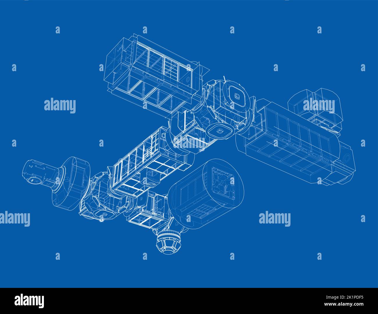 Abstract Spaceship or Space Station. Vector Stock Vector Image & Art ...