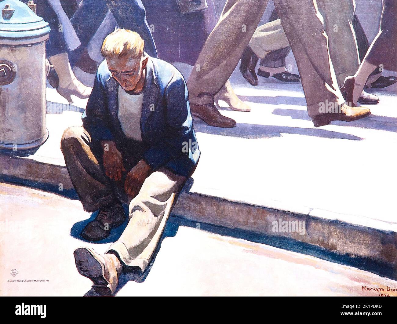 Maynard Dixon - Forgotten Man - 1934 Stock Photo - Alamy