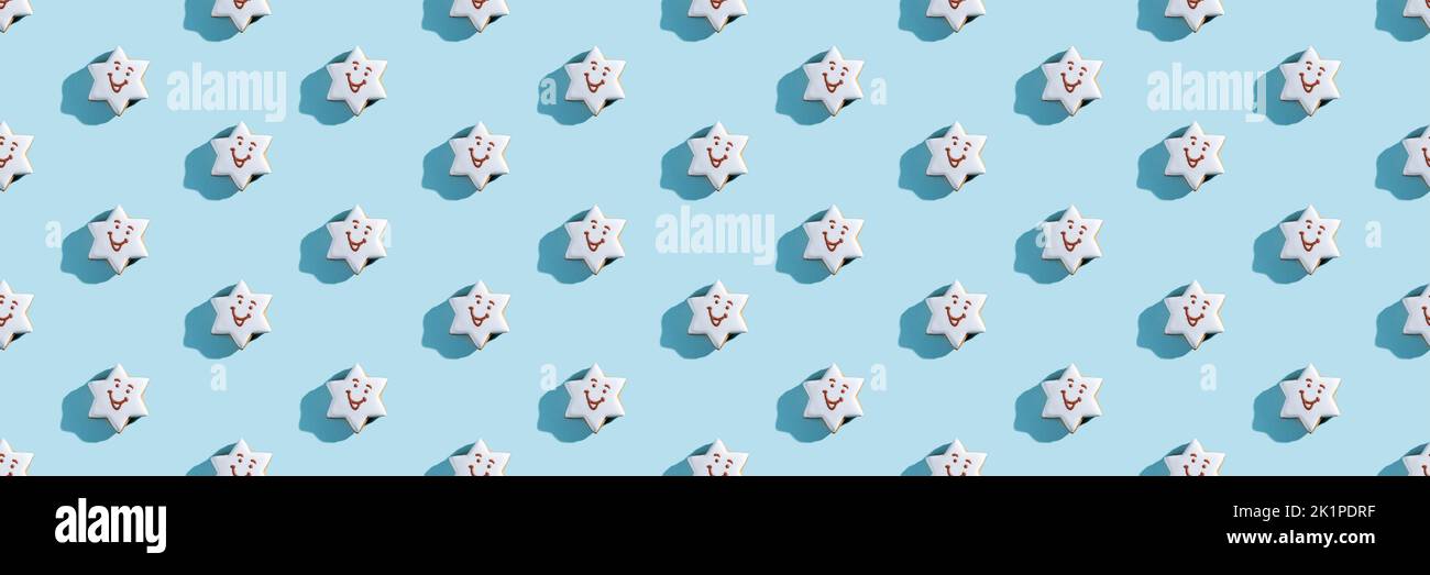 Cute gingerbread pattern. Pretty pastry decoration. Festive bakery ...