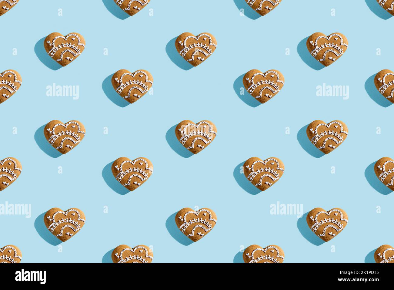 Lovely bakery pattern. Festive pastry cookies. Holiday design. Homemade ...