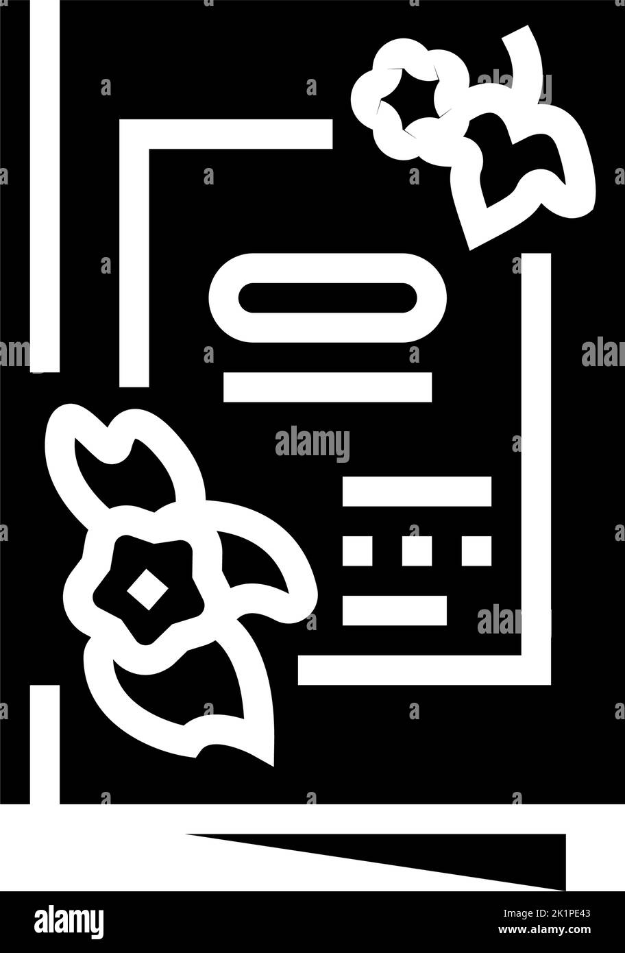 card spring glyph icon vector illustration Stock Vector Image & Art - Alamy