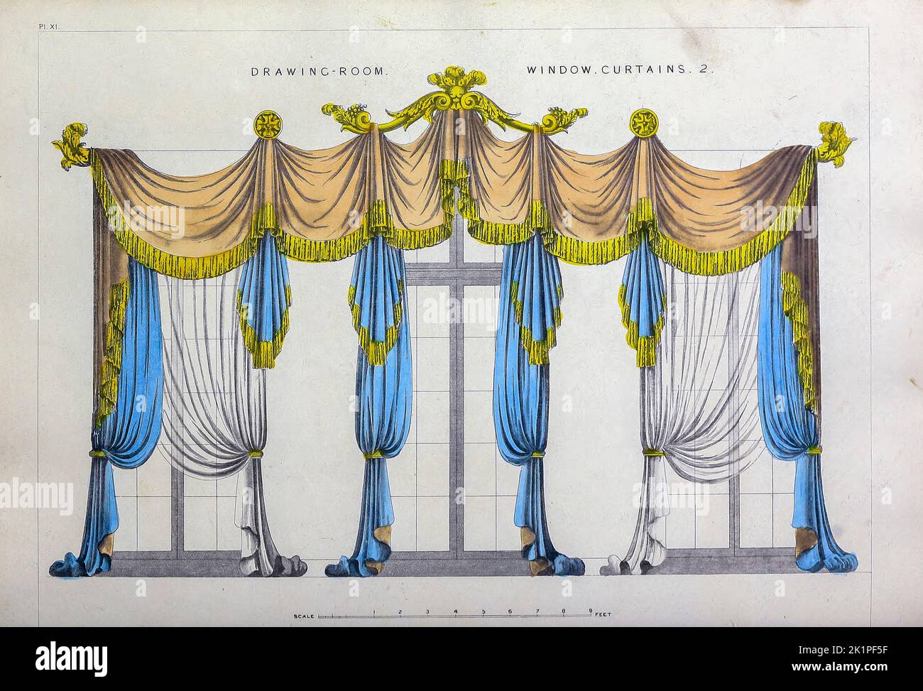 Gold drawing room hi-res stock photography and images - Alamy