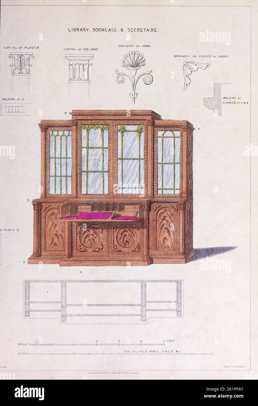 Bookcase secretaire hi-res stock photography and images - Alamy