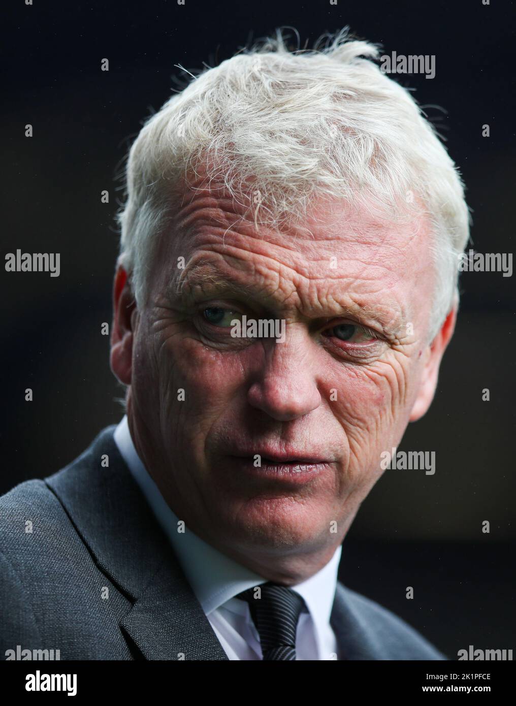 West Ham United manager David Moyes during the Premier League match at ...