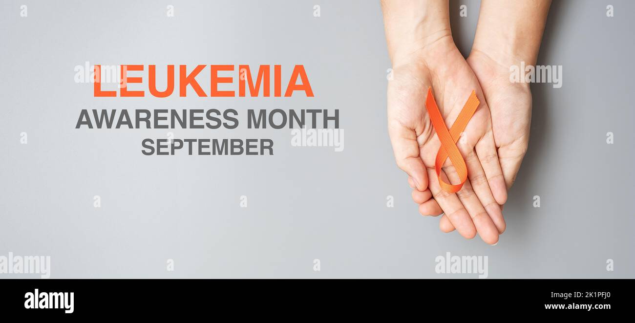 Leukemia Awareness month, Orange Ribbon for supporting people living ...