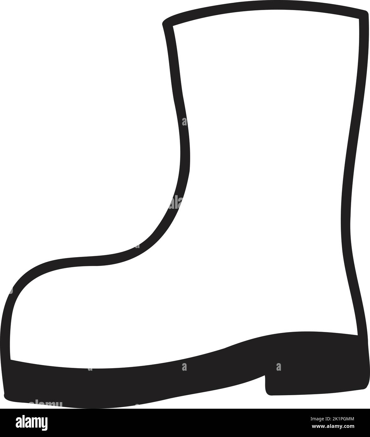 Hand Drawn cute Boots illustration isolated on background Stock Vector ...