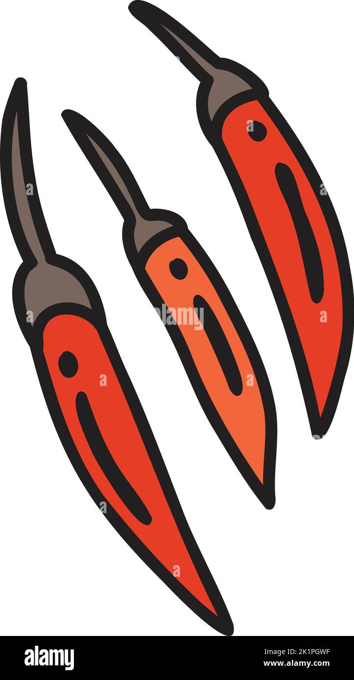 Hand Drawn pepper illustration isolated on background Stock Vector ...
