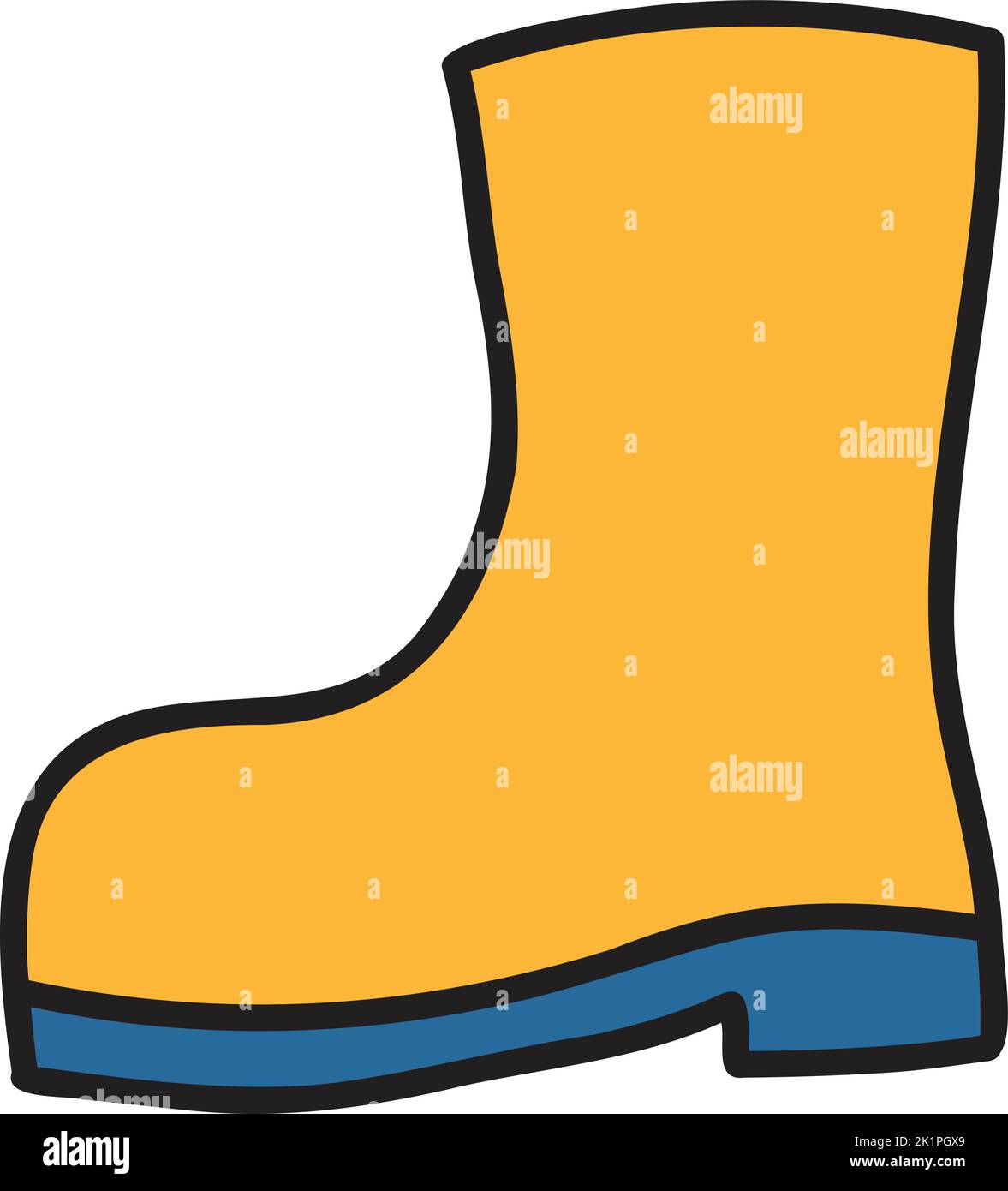Hand Drawn cute Boots illustration isolated on background Stock Vector ...