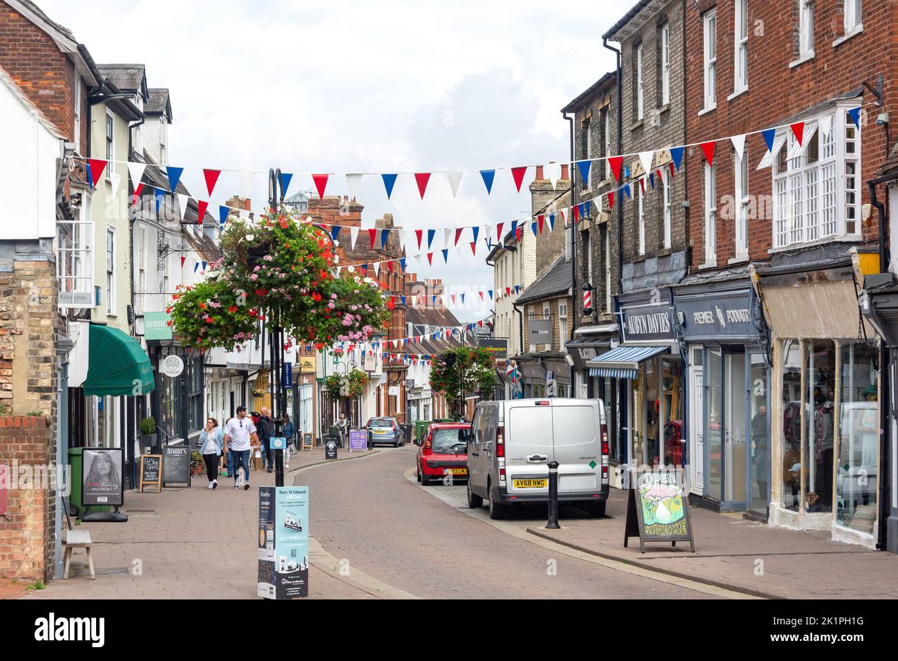 St John's Street, Bury St Edmunds, Suffolk, England, United Kingdom ...