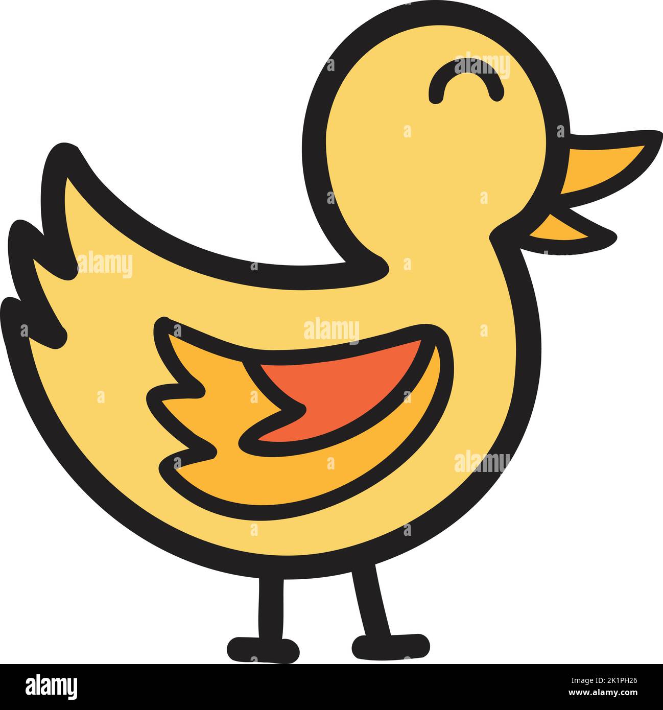 Hand Drawn cute chick illustration isolated on background Stock Vector ...
