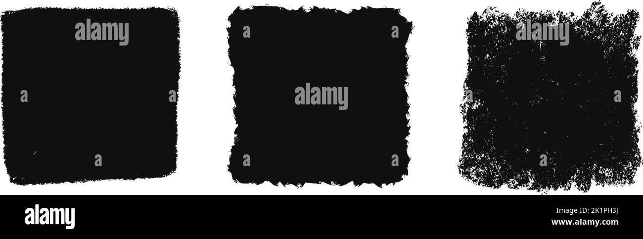 Grunge square template backgrounds. Hand drawn rectangular shapes ...