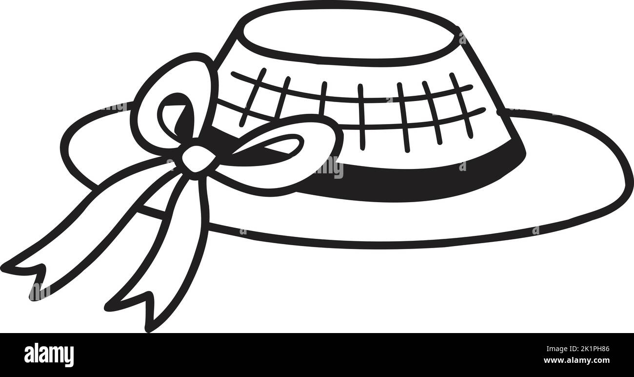 Hand Drawn farm hat illustration isolated on background Stock Vector ...