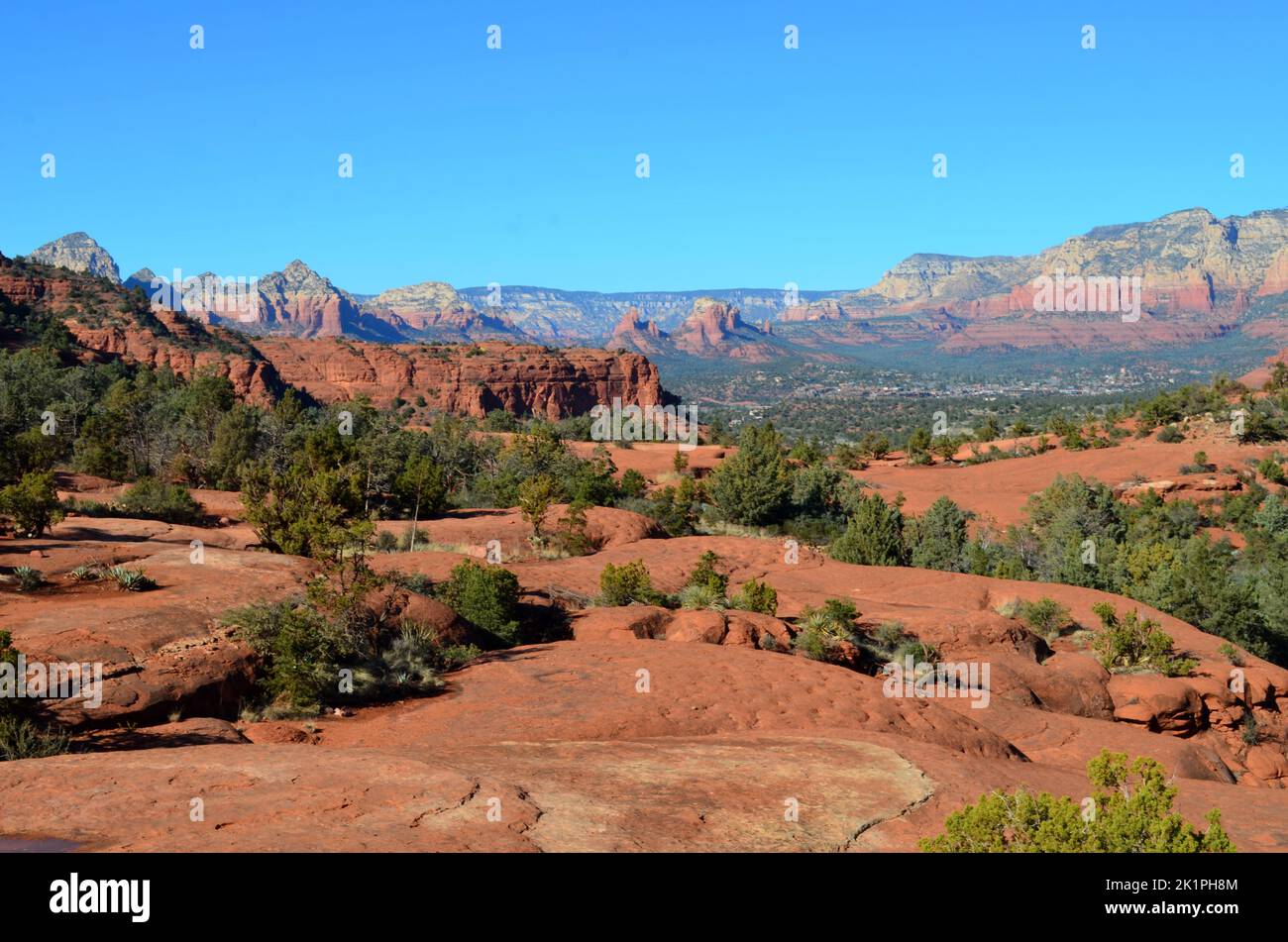 Amazingly beautiful red rock landscape in Sedona Arizona on a perfect ...