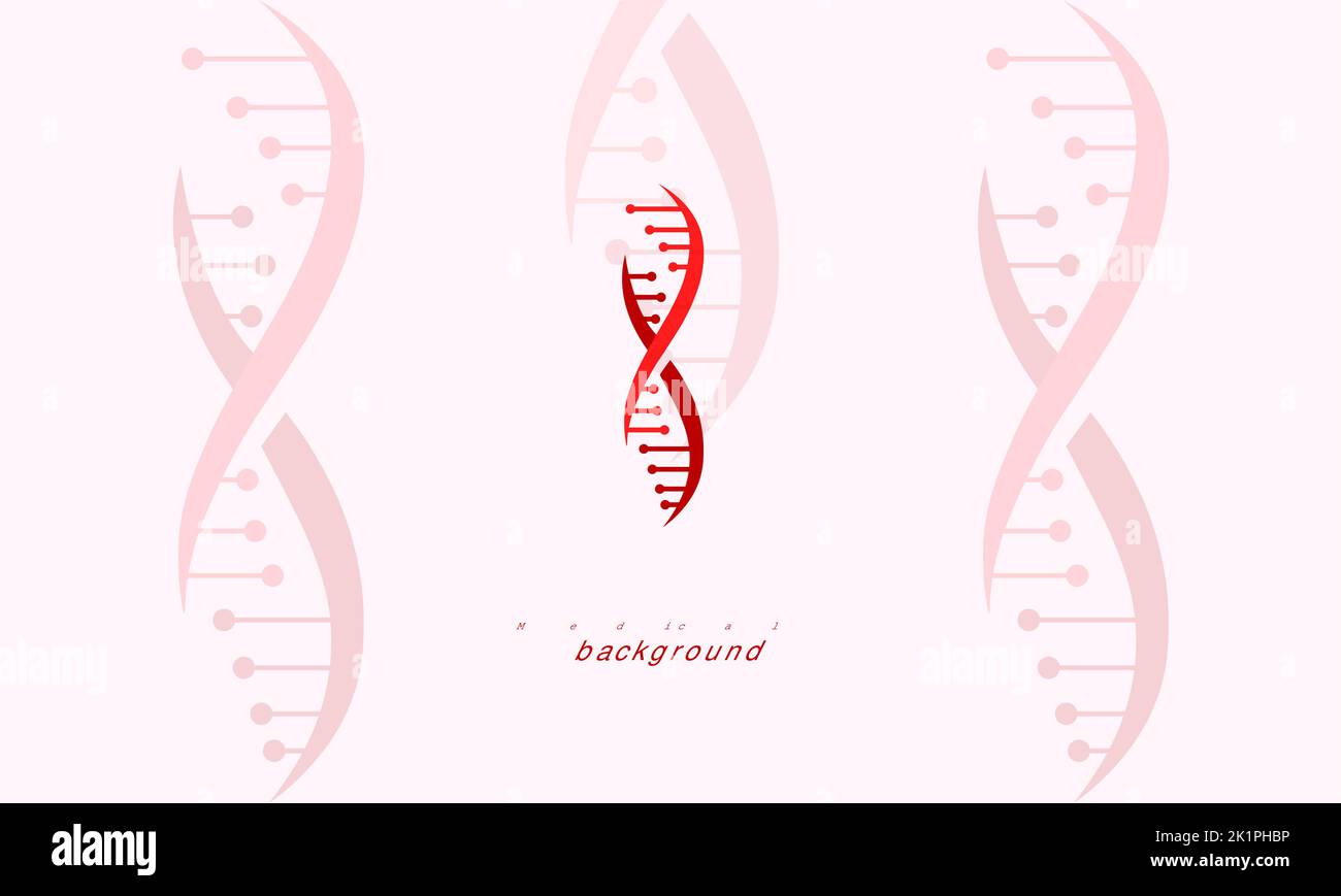 medical background DNA minimal illustration in vectro Stock Vector ...