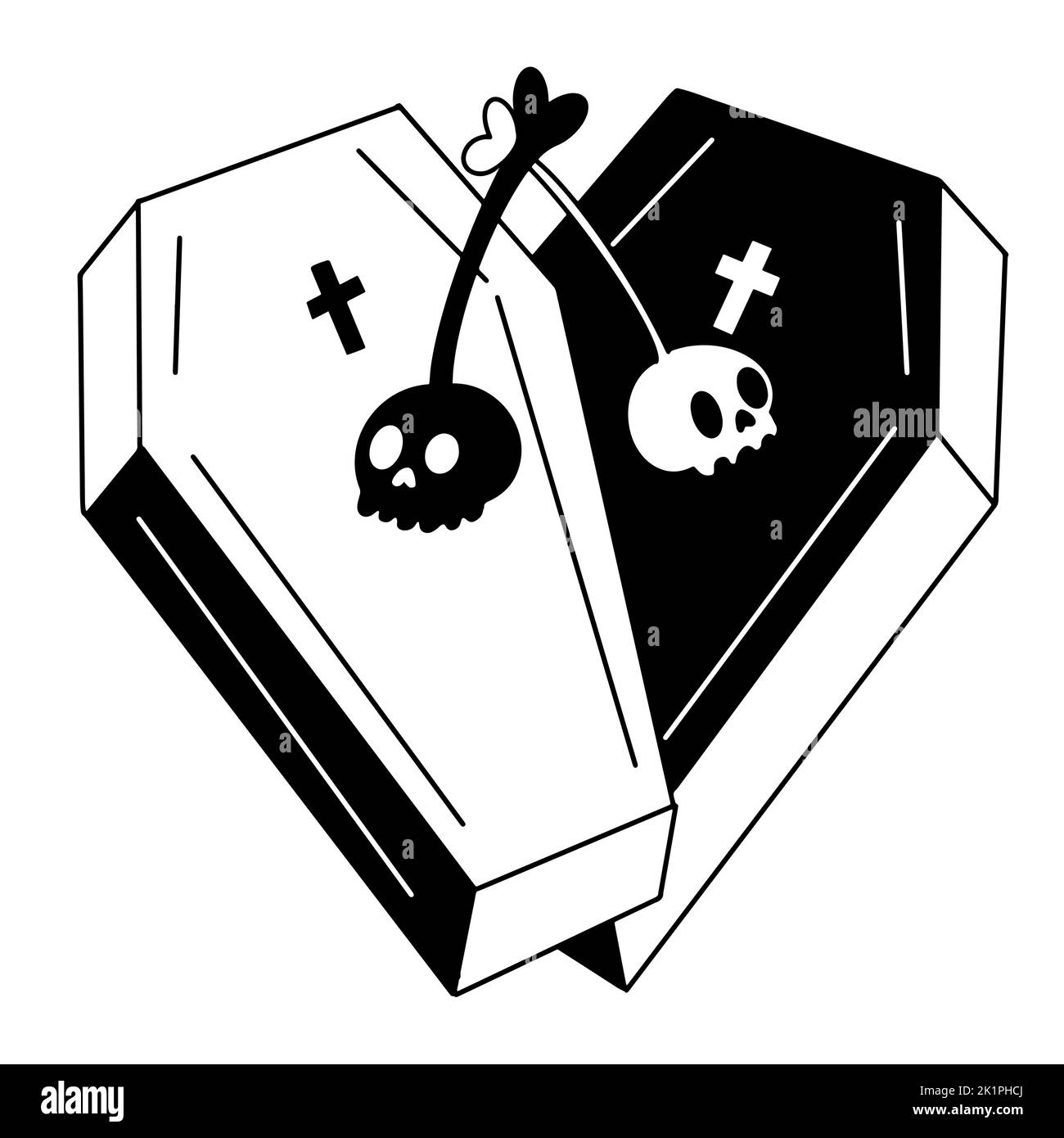 Halloween element pack design Black and White Stock Photos & Images - Alamy