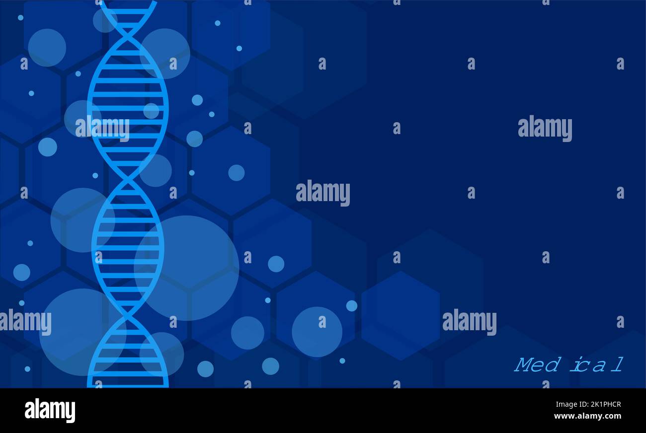 medical background honeycombs circle DNA illustration vector Stock ...