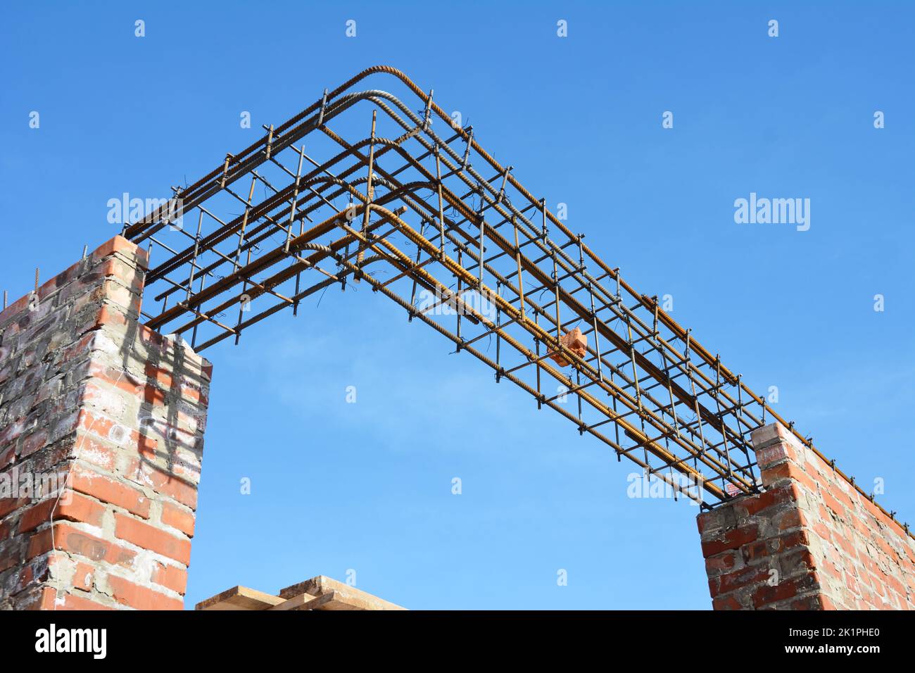 Reinforcement house window lintel concrete bars with wire rod ...