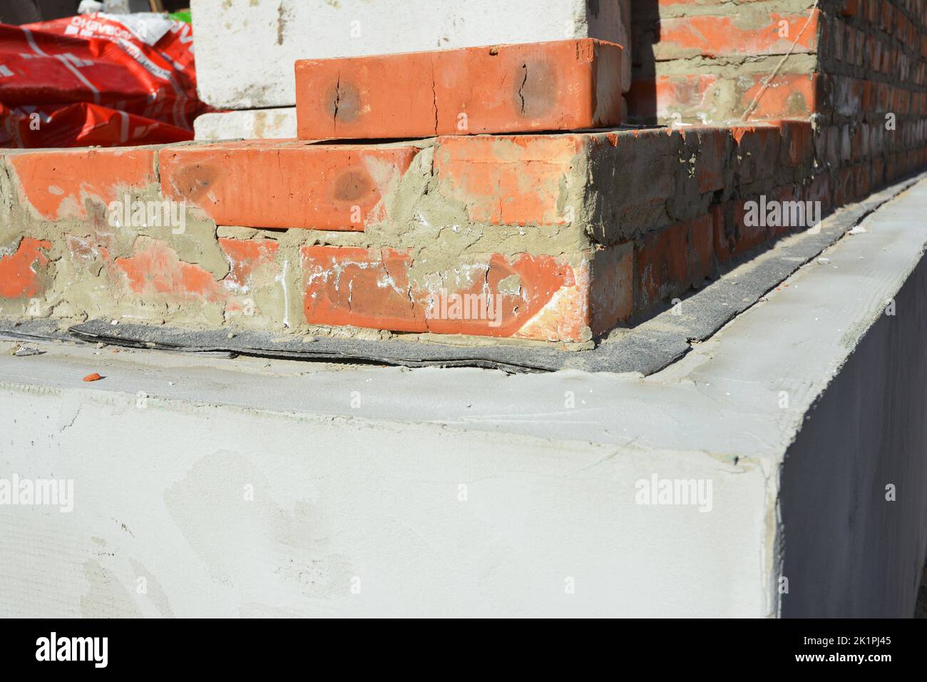 House foundation insulation, plastering, damp proofing, waterproofing ...