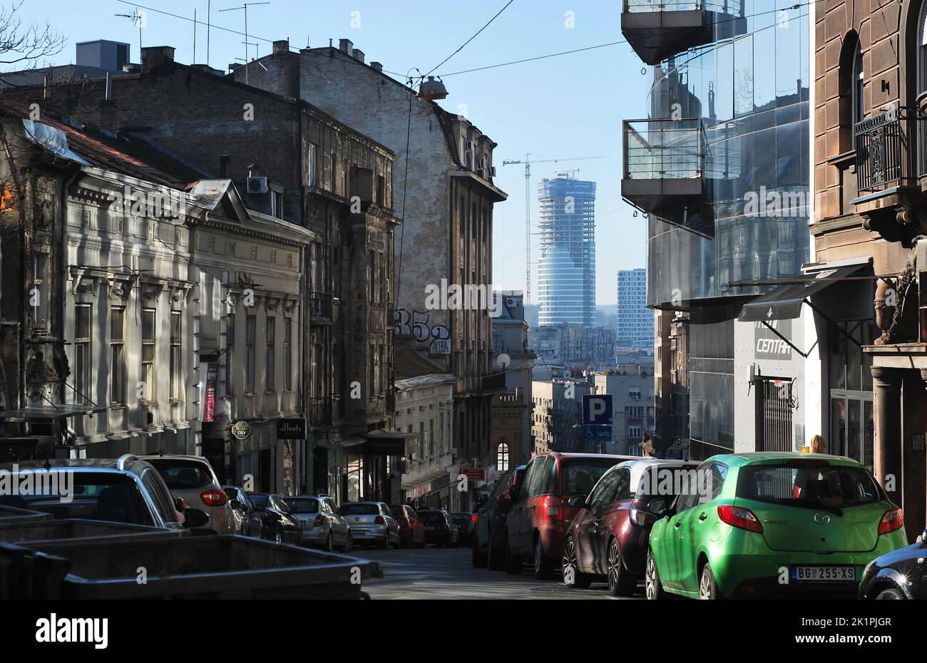 Belgrade, Balkanska street Stock Photo - Alamy