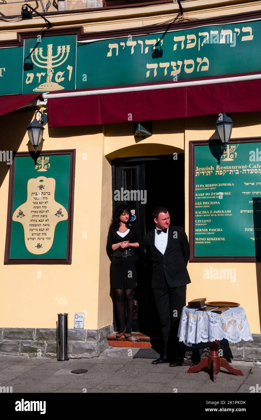 Ariel restaurant in Kazimierz, the traditional Jewish Quarter of Krakow ...