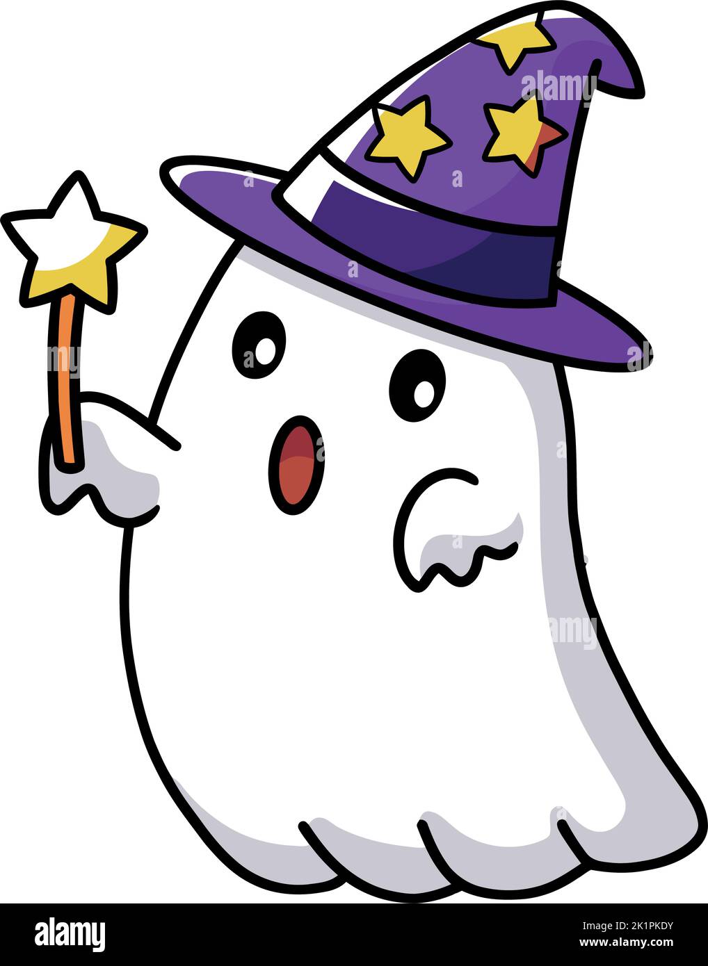 Purple hat ghost Stock Vector Images - Alamy