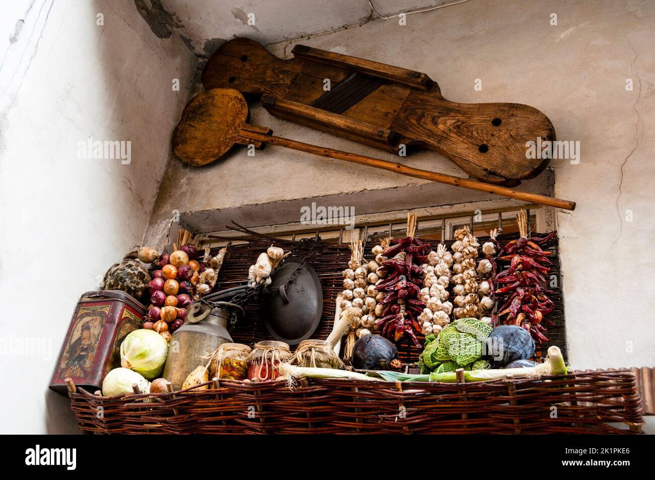 Still life of ingredients for a hearty meal in Kazimierz, the ...