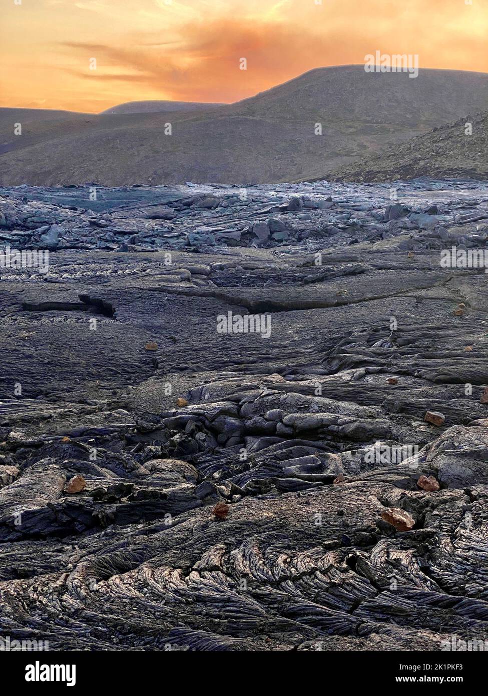 A dried magma from a volcano eruption Stock Photo - Alamy