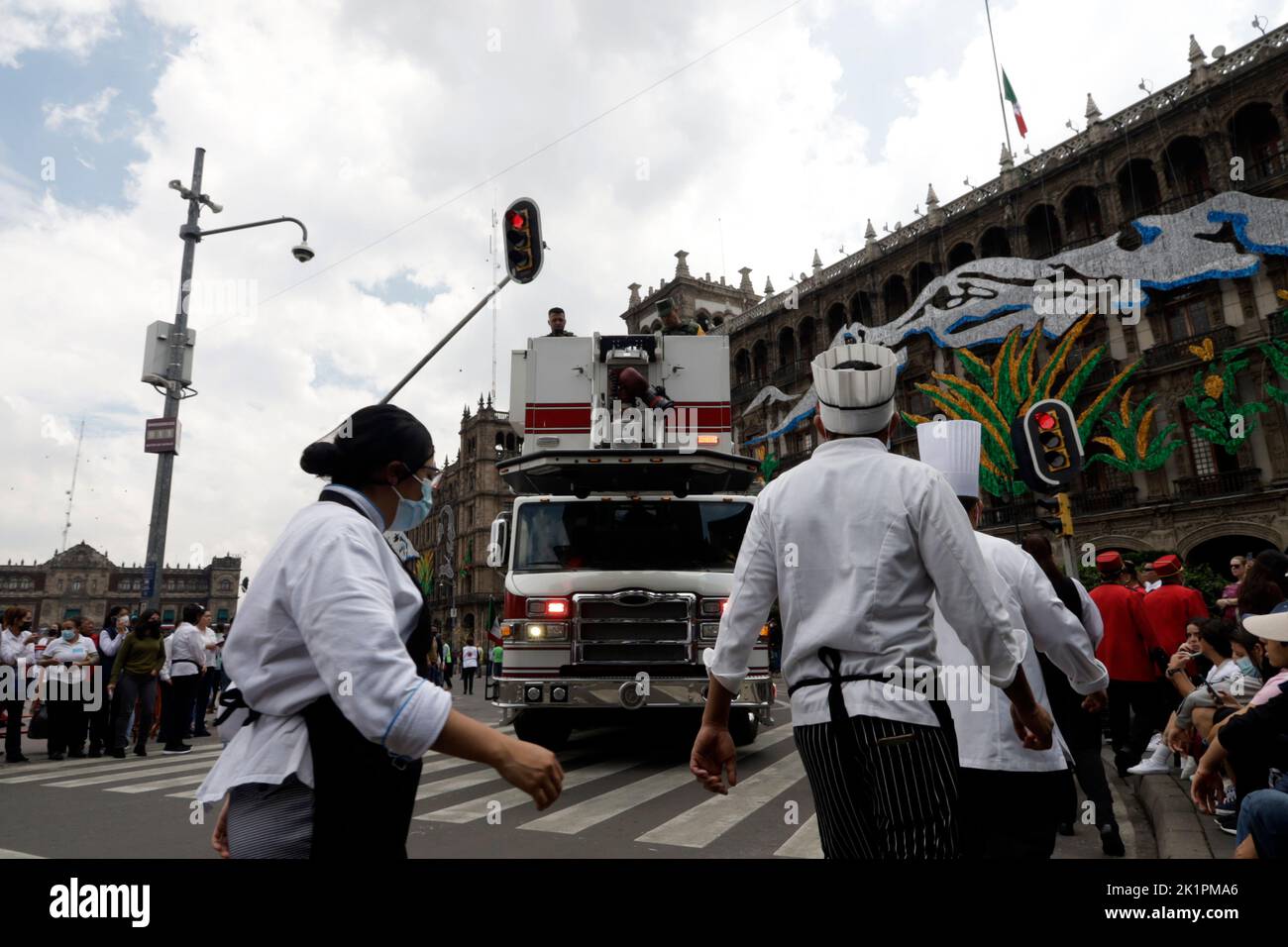 Non Exclusive: September 19, 2022, Mexico City, Mexico: Hundreds of ...