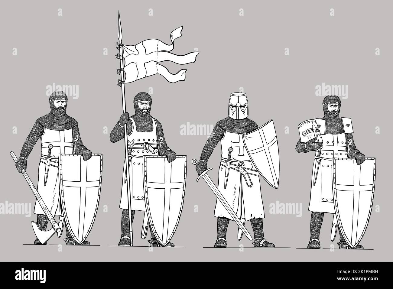 Knights templar cross hi-res stock photography and images - Alamy