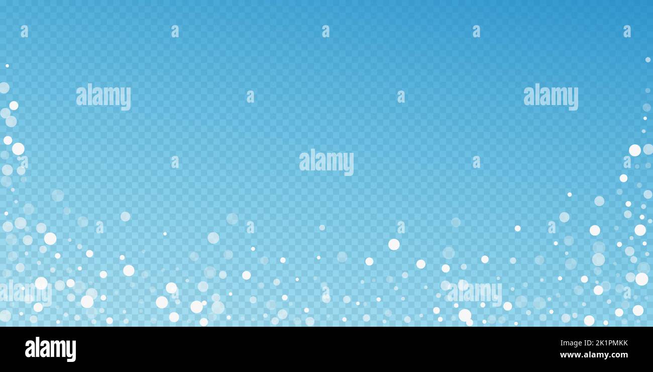 Christmas falling snow background. Subtle flying snow flakes and stars ...