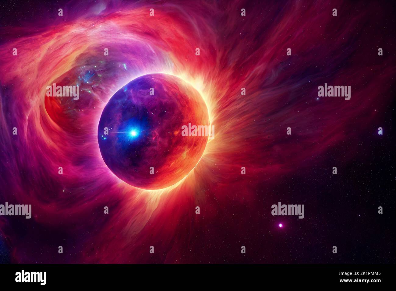 Amazing sci-fi background - supernatural extraterrestrial life form in ...