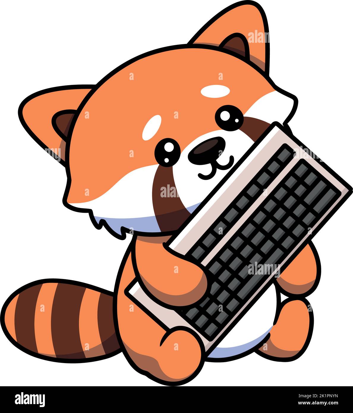 Kawaii red panda Stock Vector Images - Alamy