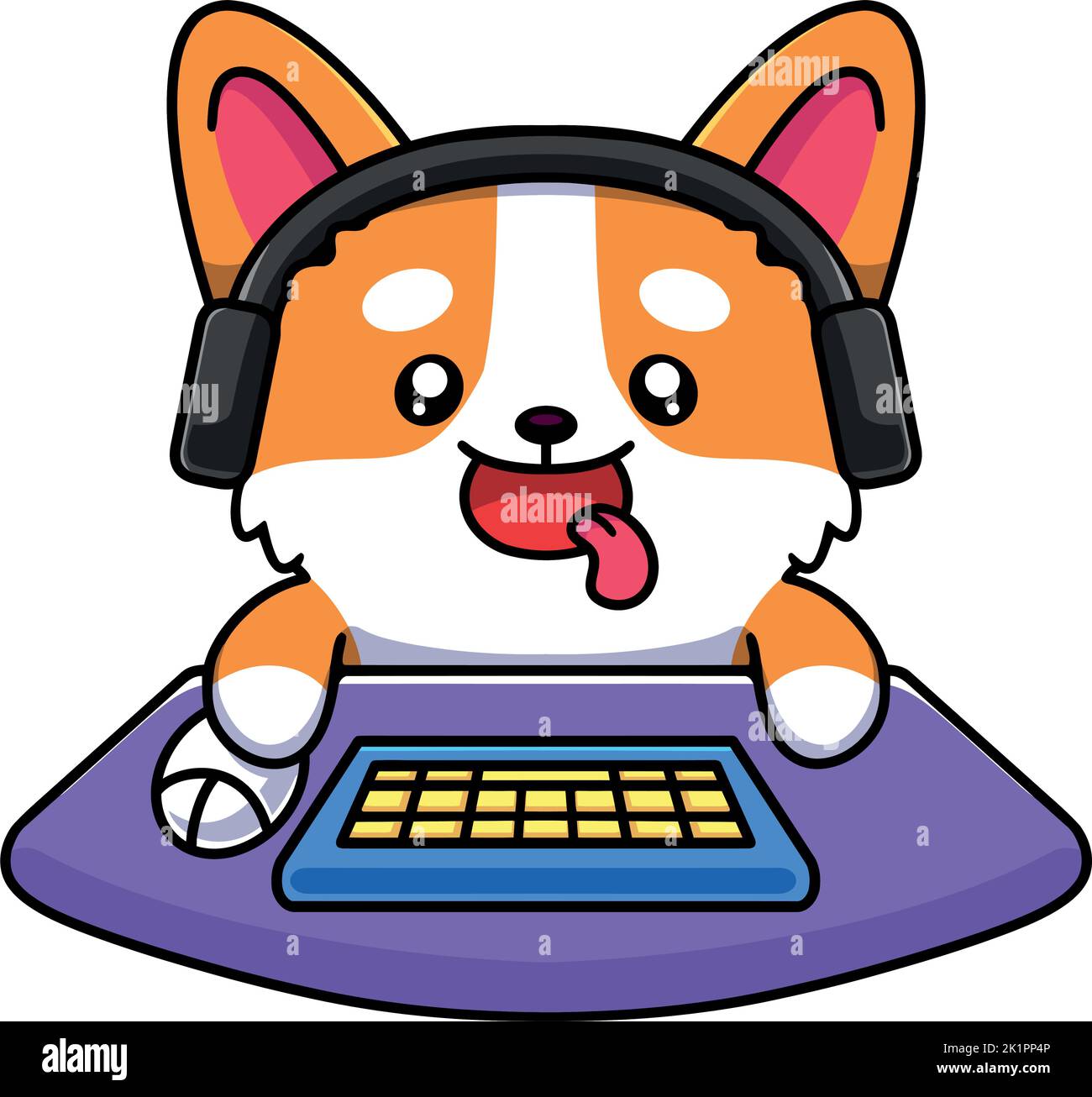 Cartoon dog games Stock Vector Images - Alamy