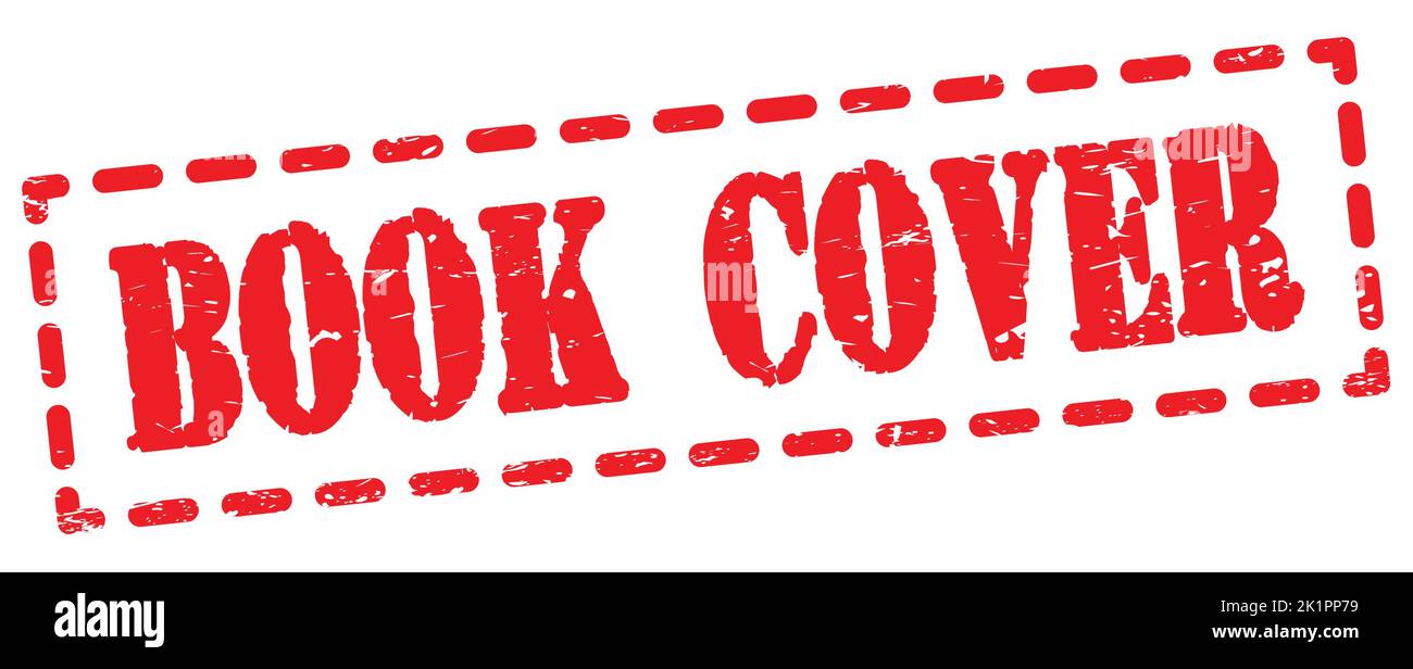 BOOK COVER text written on red dash stamp sign Stock Photo - Alamy