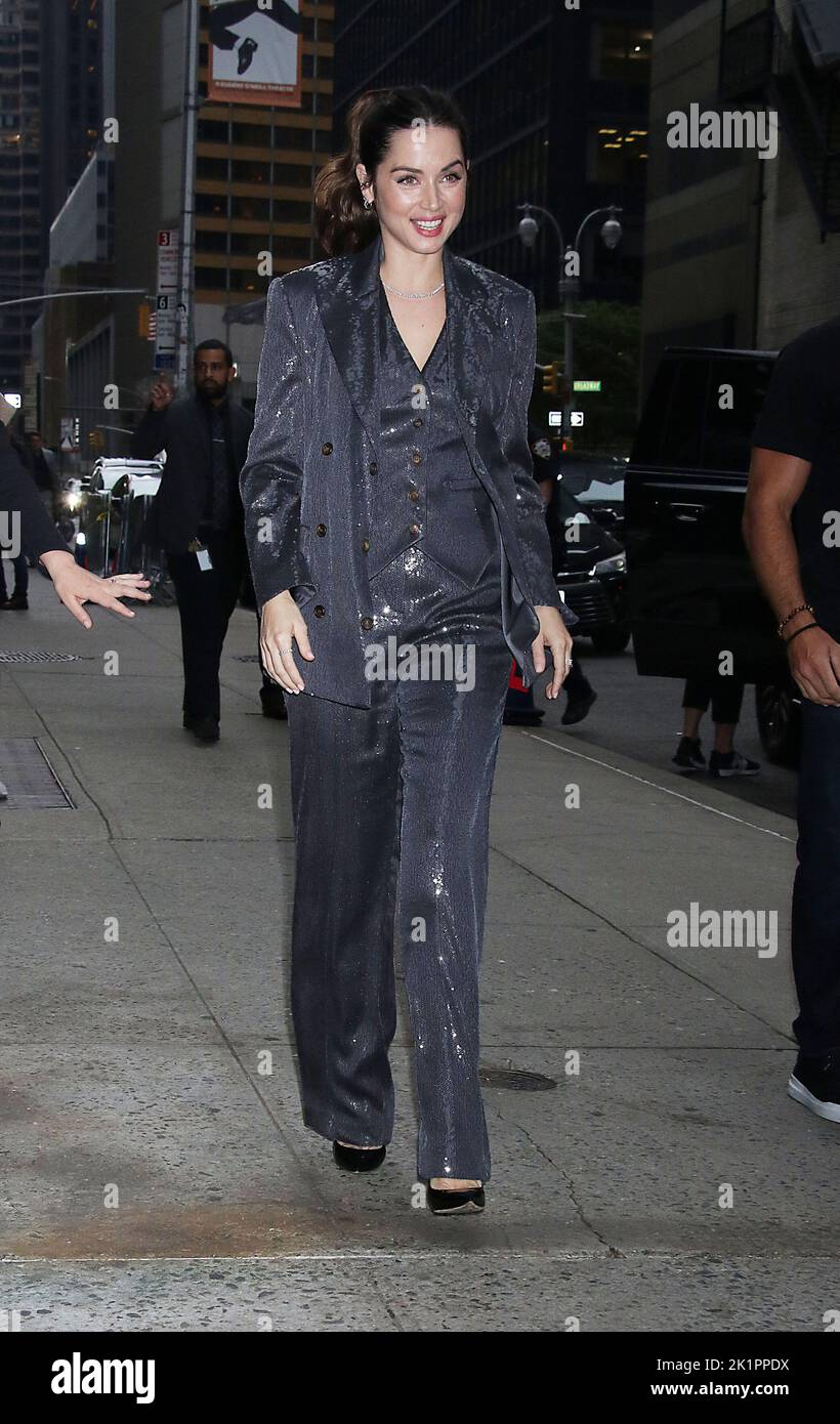 Ana de Armas Outside The Late Show With Stephen Colbert Show. -PICTURED ...
