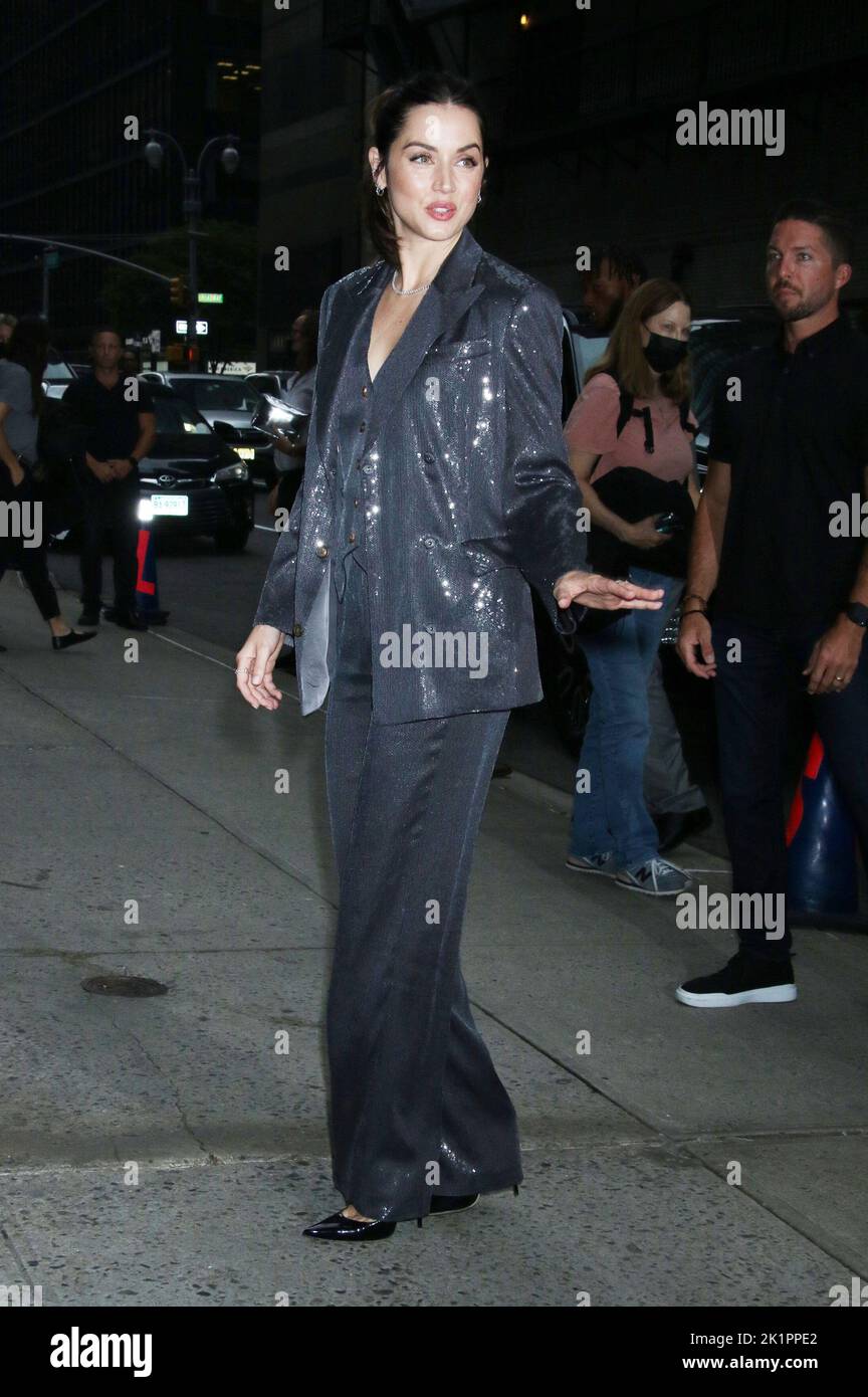Ana de Armas Outside The Late Show With Stephen Colbert Show. -PICTURED ...