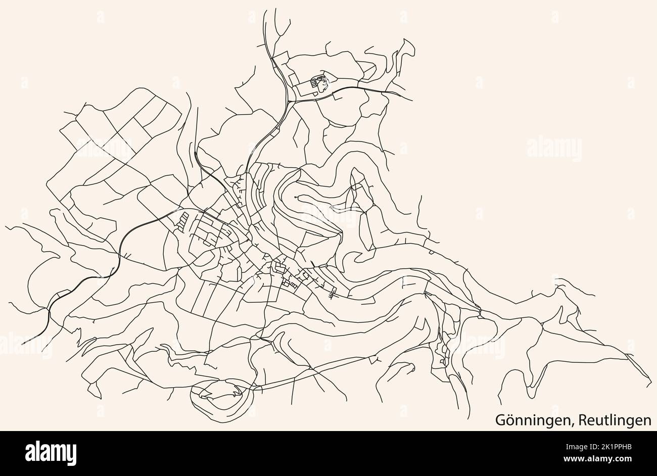 Reutlingen map hi-res stock photography and images - Alamy
