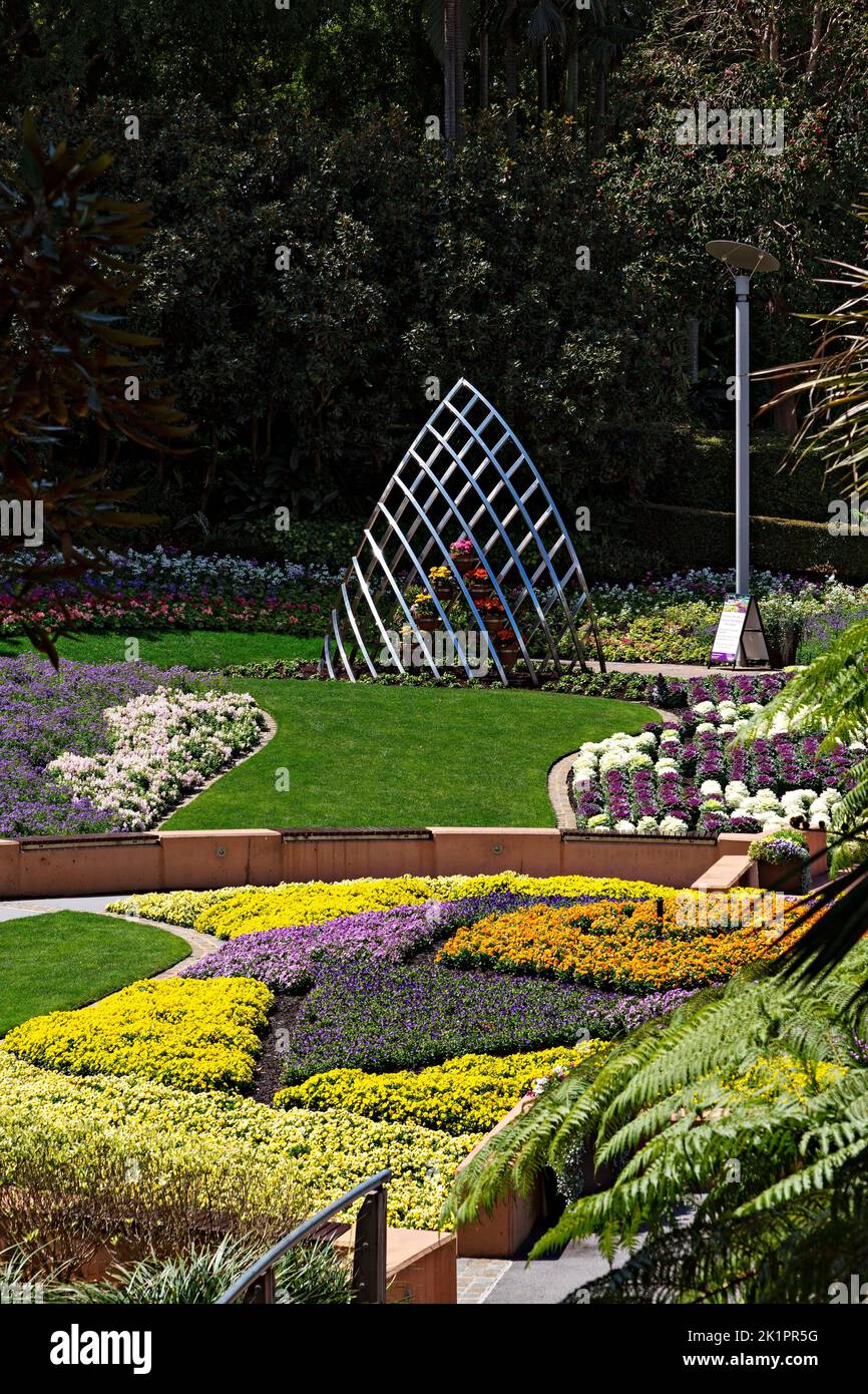 Brisbane Australia / The beautiful Roma Street Gardens in Spring Hill ...