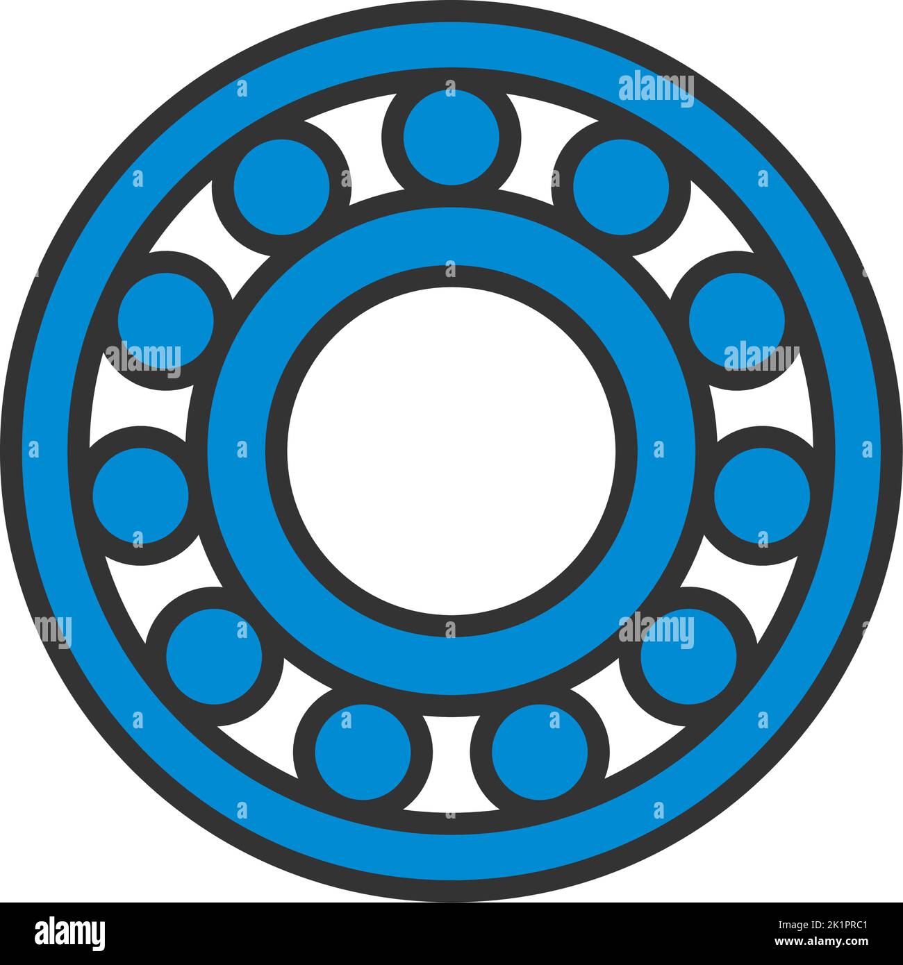 Bearing Icon. Editable Bold Outline With Color Fill Design. Vector ...