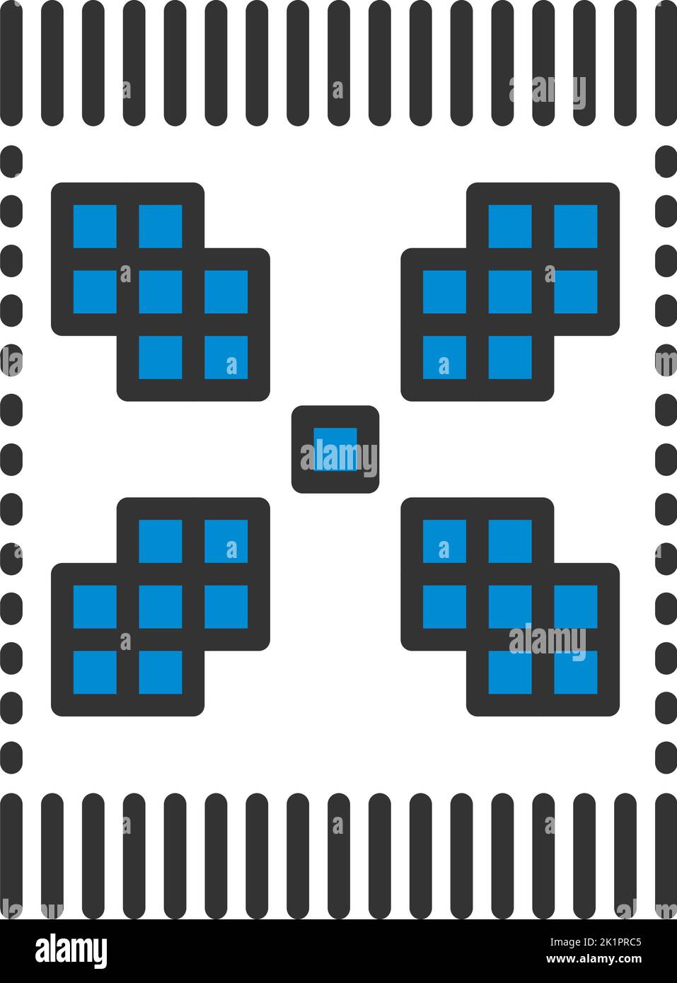 Sewing Ornate Scheme Icon. Editable Bold Outline With Color Fill Design ...