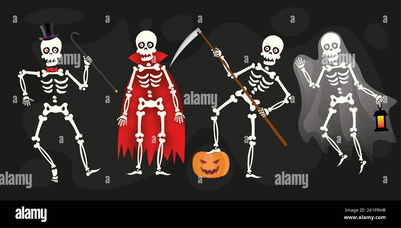 Spooky halloween monster skeletons hi-res stock photography and images ...