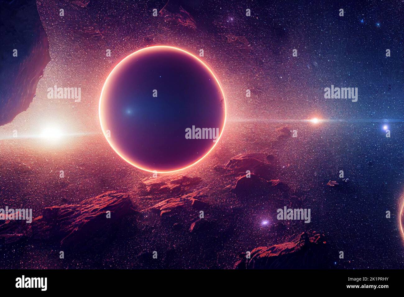 Amazing sci-fi background - supernatural extraterrestrial life form in ...