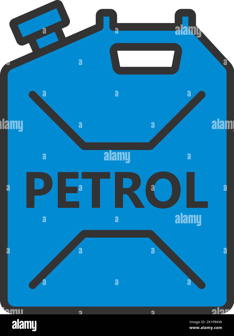 Fuel Canister Icon. Editable Bold Outline With Color Fill Design ...