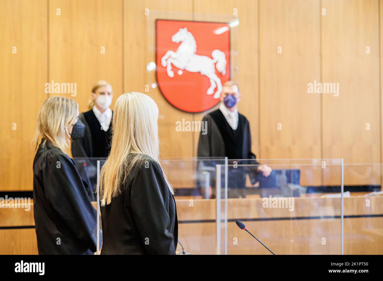 Hildesheim, Germany. 20th Sep, 2022. The defendant (3rd from left) and ...