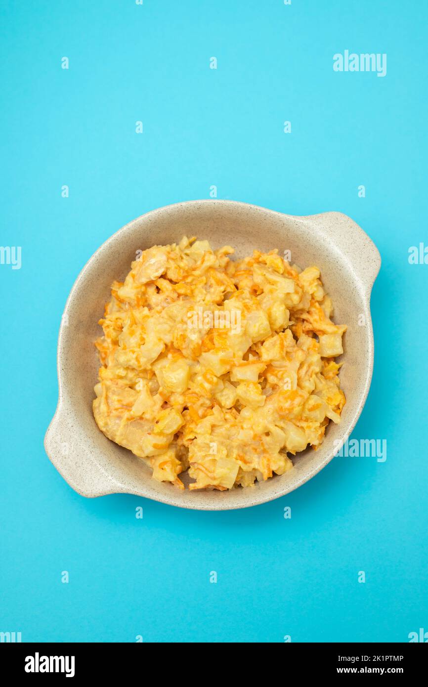 typical portuguese dish bacalhau espiritual cod fish wtih vegetables in ...