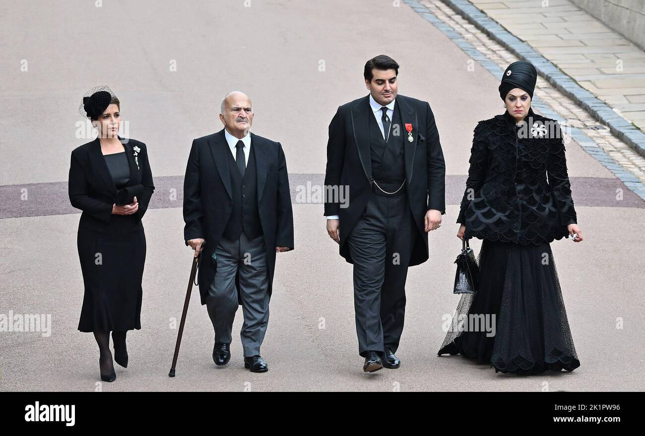 Jordan's Prince Hassan bin Talal and Princess Haya bint Hussein (both ...